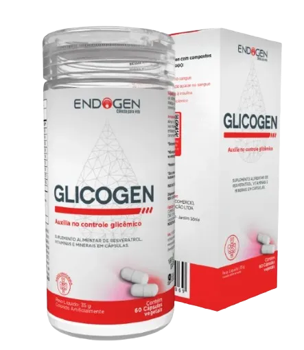 Glicogen com 60 cápsulas (ENDOGEN) - Empório Milenar online