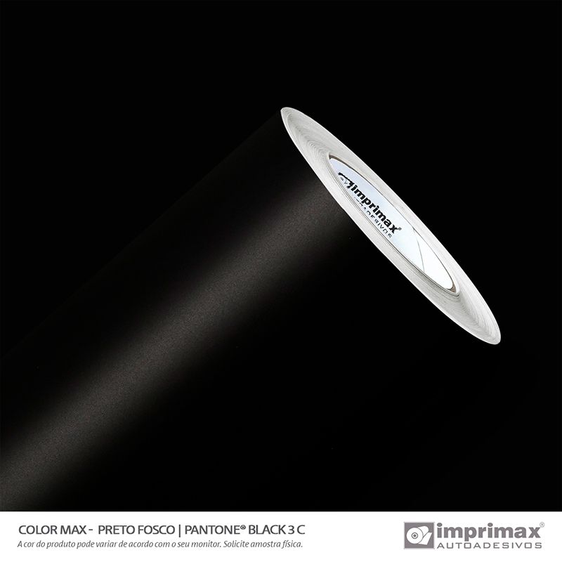 COLOR MAX PRETO FOSCO 0,50X50 - Vinil Mix
