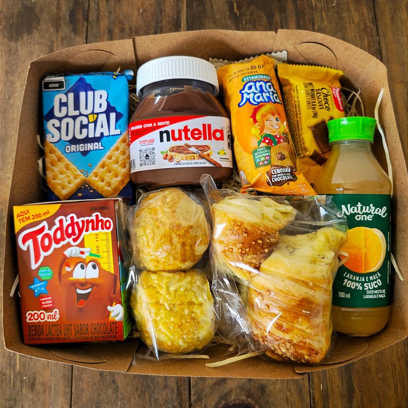Kit Café da Manhã Individual Gostosura - Caixa e Festa