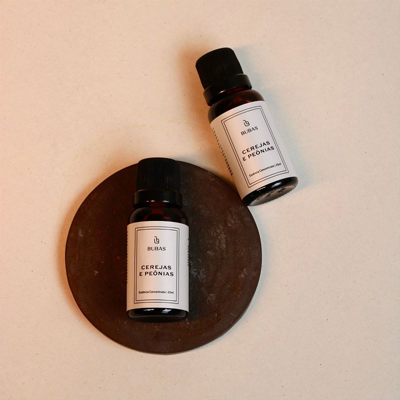 Essência concentrada BUBAS cerejas e peônias - floral frutado - BUBAS