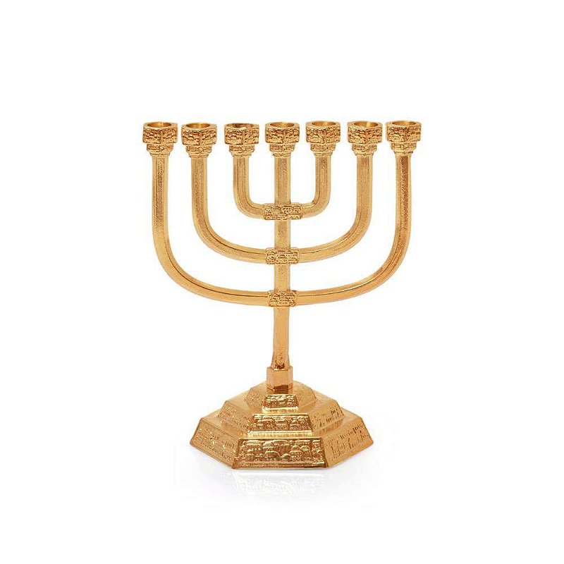 Menorá Mini - Candelabro Judaico - 10 cm - Davar - Artigos judaicos