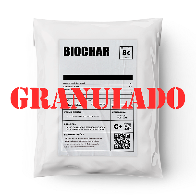 Biochar Granulado - 5L - Organo Lab