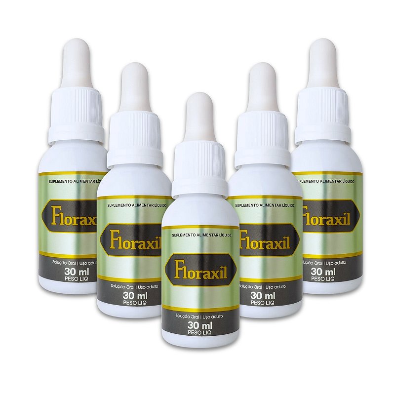 Floraxil 30ml - Kit com 5 Frascos - Lider Pharma - Saúde e Bem Estar