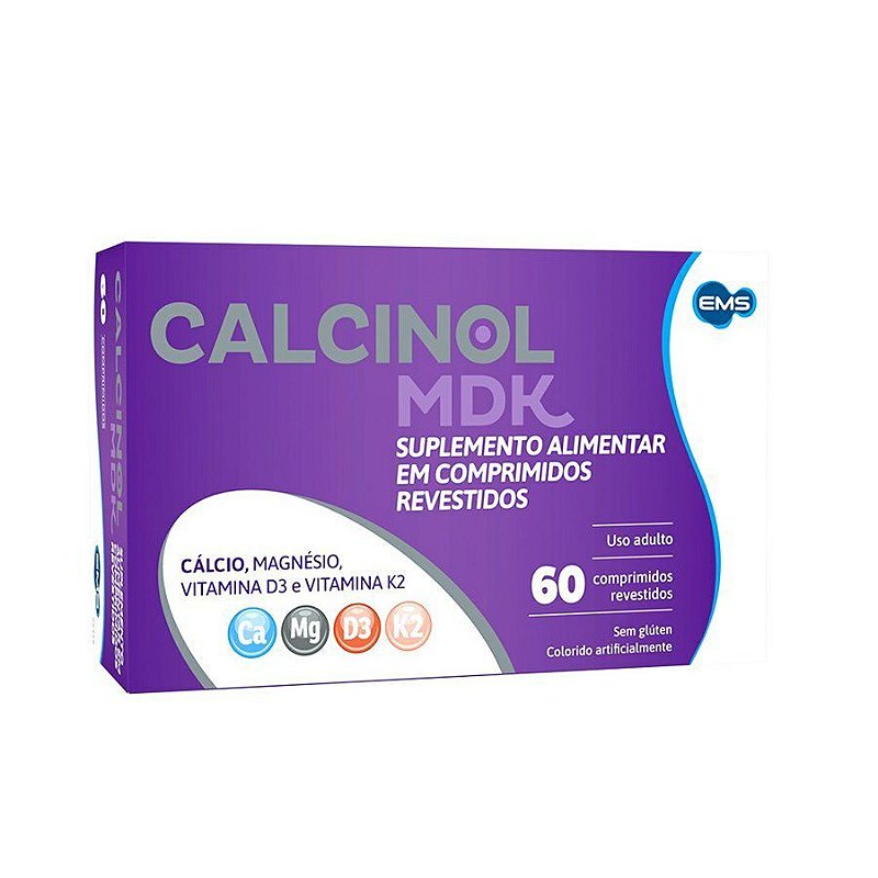 Calcinol Mdk 60 Capsulas Ems - Fabricante Online - Tudo para cuidar da ...