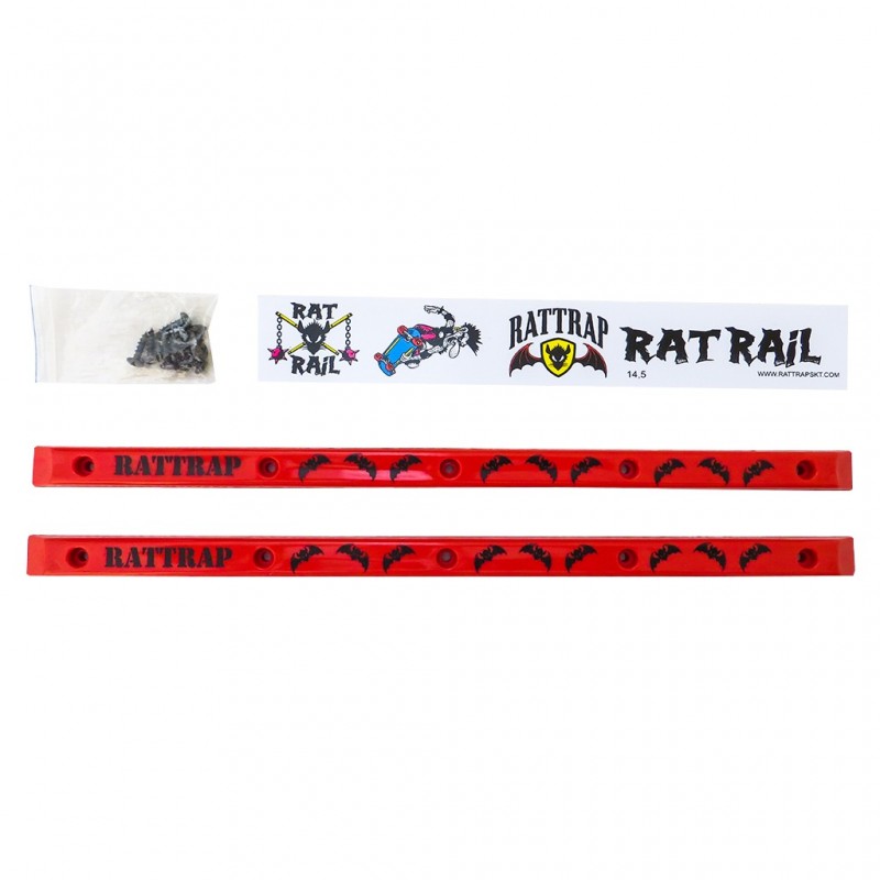 GRABBER PARA SKATE RATTRAP VERMELHO RAT RAILS - Rattrap Skate Old Style