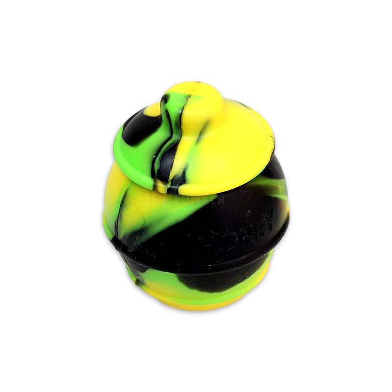 Slick Container Pote de Mel 35 ml - Preto Amarelo Verde - Zé Fumaça ...