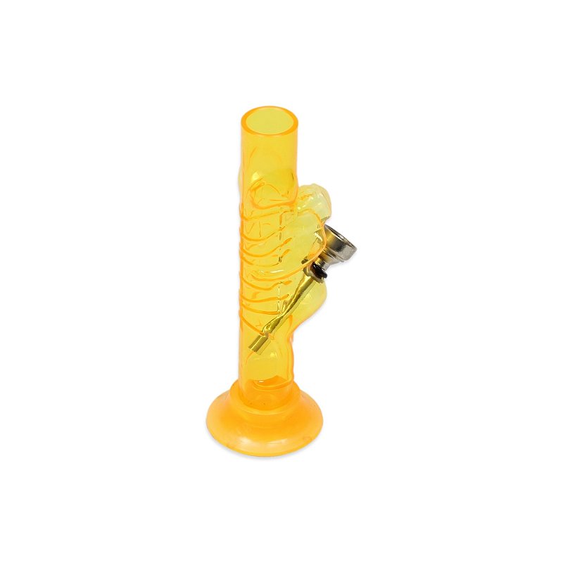Bong de Acrílico + 18 (Amarelo) - Zé Fumaça - Tabacaria e Head Shop