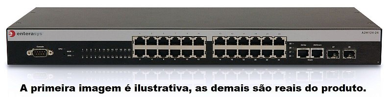 Switch Enterasys A2H124-24 - 24 Portas 10/100 - POP SHOP