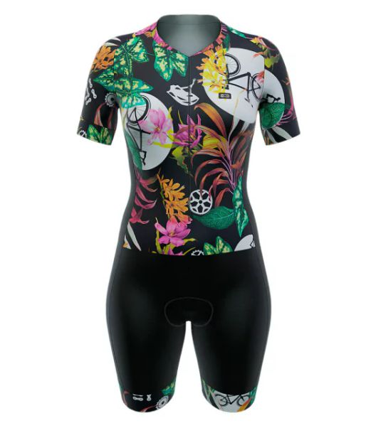 Macaquinho Feminino Marcio May Moonlight Flower - M - GFS BIKE SHOP