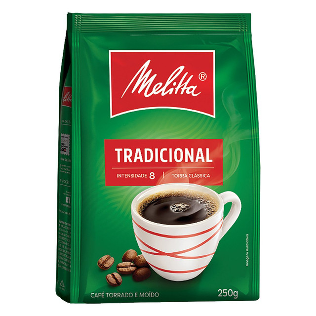 Cafe Melitta Tradicional 250Gr - Embalagem 20X250 GR - Preço Unitário R ...