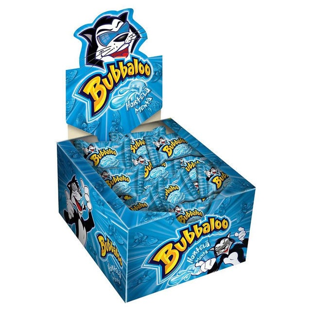 Chiclete Bubbaloo Hortela Azul Com 60 Unidades - Embalagem 1X60 UN ...