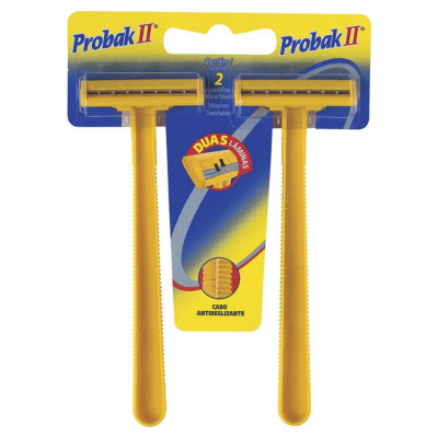 Aparelho De Barbear Probak Ii Com 2 Unidades - Embalagem 14X2 UN ...