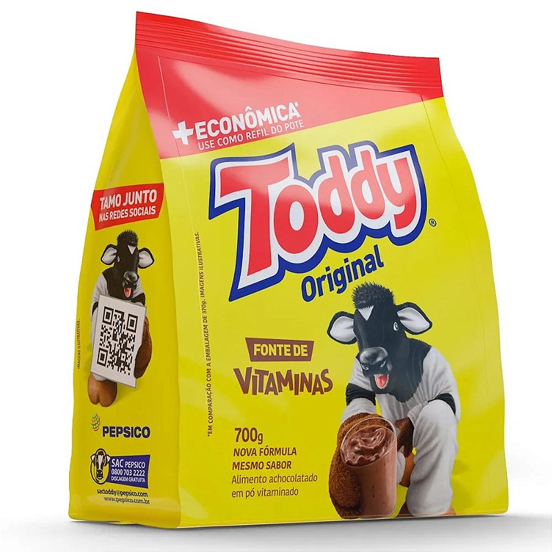 Achocolatado Em Po Toddy Original Sache - Embalagem 12X700 GR - Preço ...
