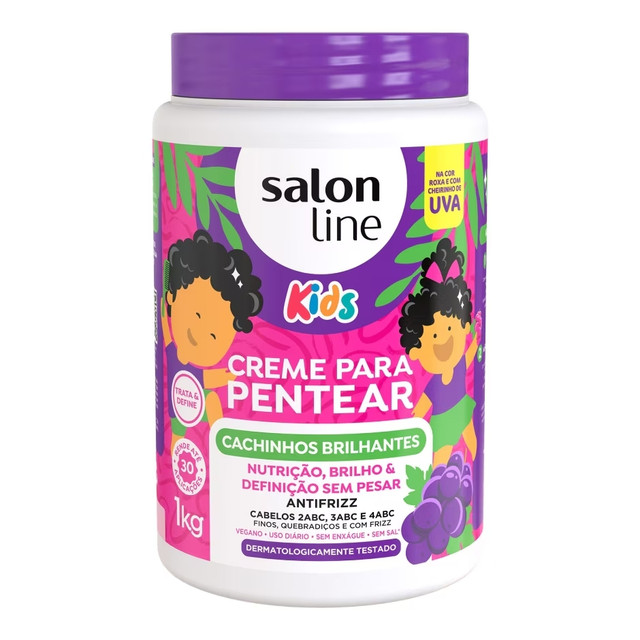 Creme De Cabelo Para Pentear Infantil Salon Line Kids Cachinhos ...