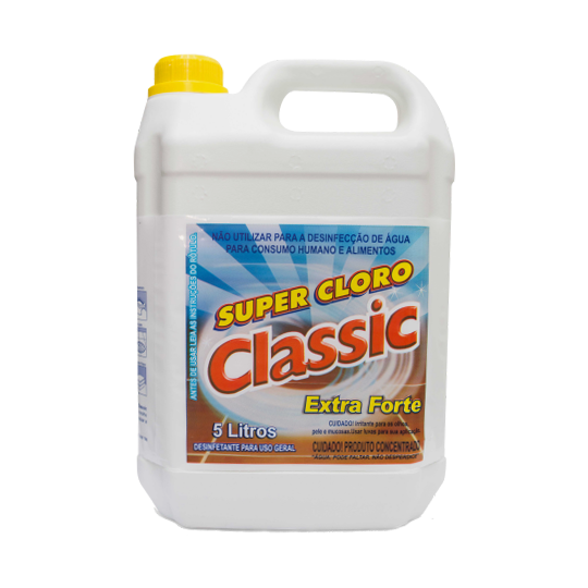 Cloro Institucional Classic 5 Litros - Embalagem 1X5 LT - Real ...