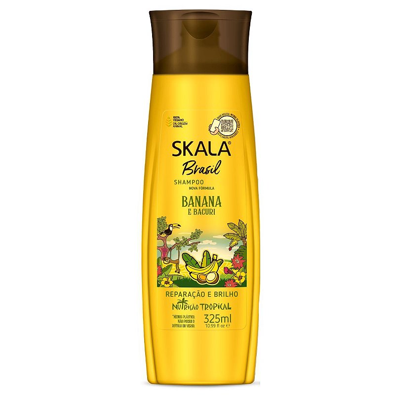 Shampoo Skala Bomba Vitaminas E Banana 325Ml - Embalagem 1X325 ML ...
