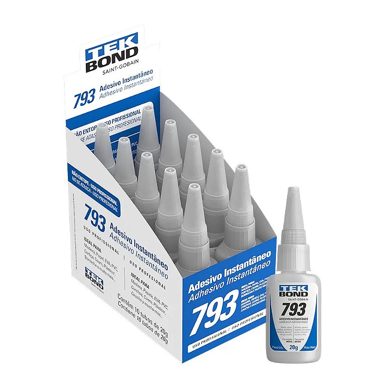 Cola Instantanea Tek Bond 20Gr - Embalagem 10X20 GR - Preço Unitário R ...