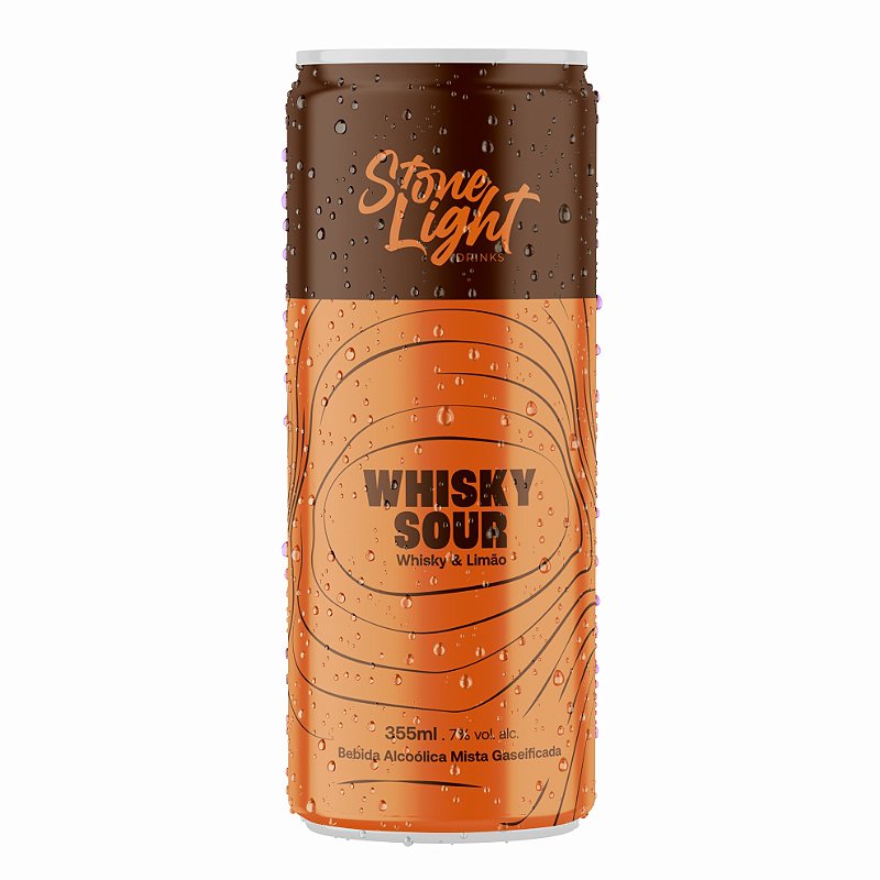 Bebida Alcoolica Mista Gaseificada Stone Light Whisky Sour Sabor Limao ...