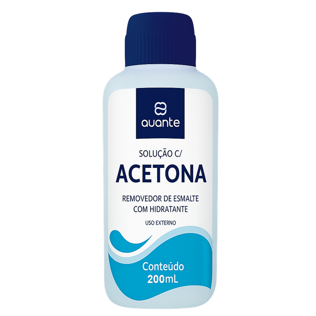 Acetona Avante Removedor De Esmalte Azul 200Ml - Embalagem 6X200 ML ...