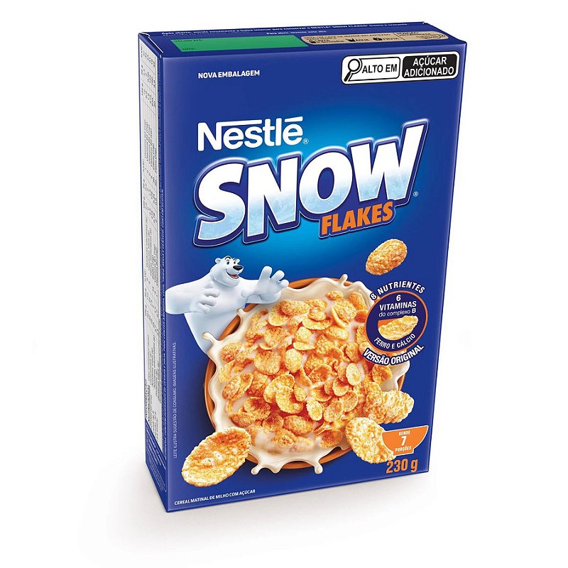 Cereal Matinal Snow Flakes Nestle 230Gr - Embalagem 1X230 GR - Real ...