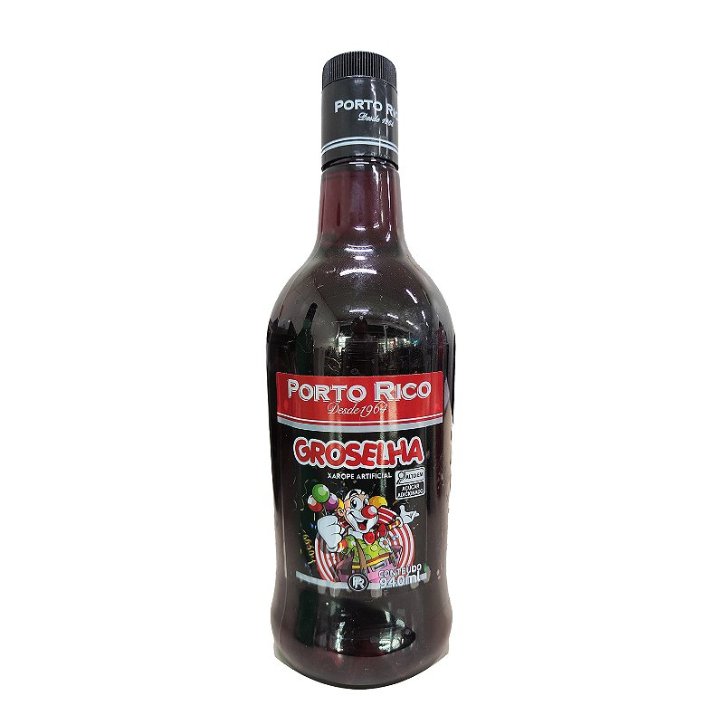 Xarope De Groselha Porto Rico 940Ml - Embalagem 6X940 ML - Preço ...