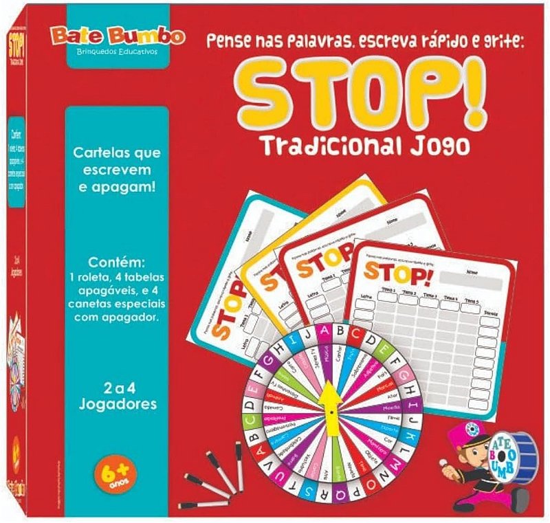 Tradicional Jogo do Stop - Brinquedos Catavento - Campo Belo