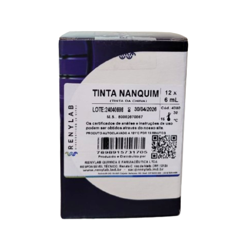 Corante Endoscopia Tinta Nanquim Caixa com 12 unidades - Manancial Medical