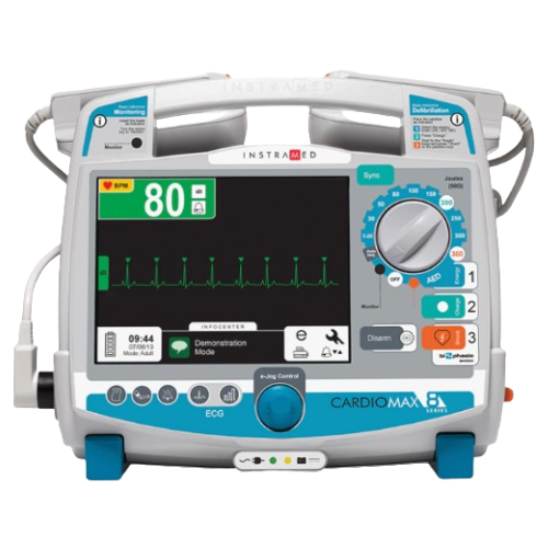 Cardioversor Cardiomax Com ECG 7D, Marca-Passo, DEA e Impressora ...