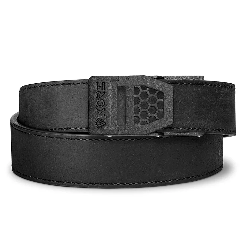 CINTO UNISEX - X6 BLACK BUCKLE | BUFFALO LEATHER GUN BELT 1.5" - KORE ESSENTIALS - CH COLDRES
