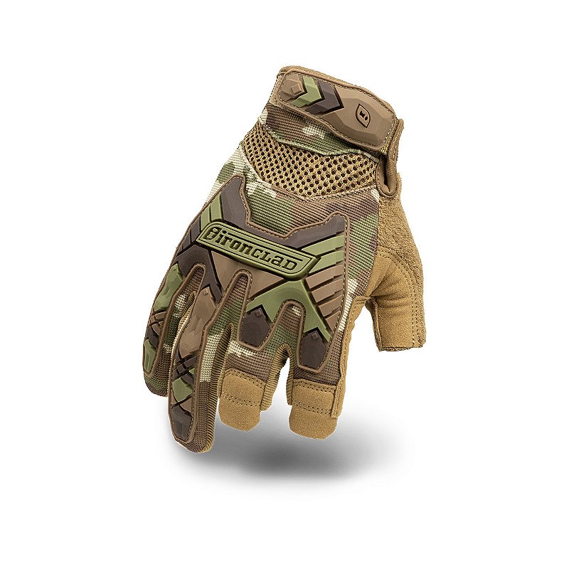 LUVA TÁTICA - TACTICAL TRIGGER IMPACT CAMO - IRONCLAD - CH COLDRES