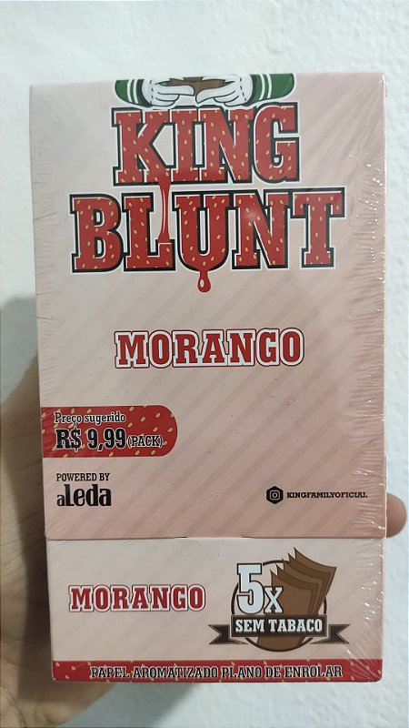SEDA KING BLUNT SABOR MORANGO CAIXA COM 25 UNIDADES - DISTRIBUIDORA ALMEIDA