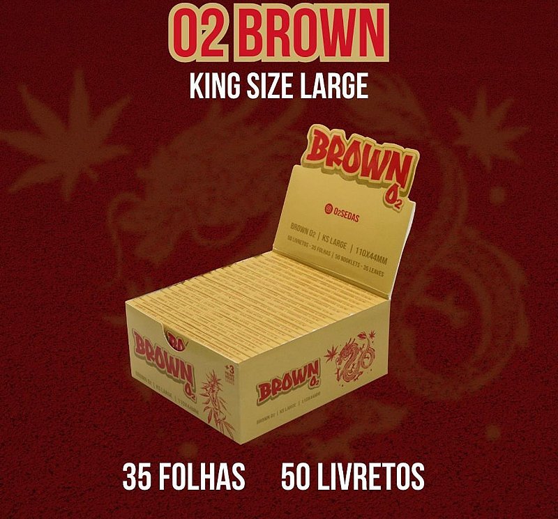 SEDA BROWN MARROM 02 CAIXA COM 50 LIVRETOS - DISTRIBUIDORA ALMEIDA