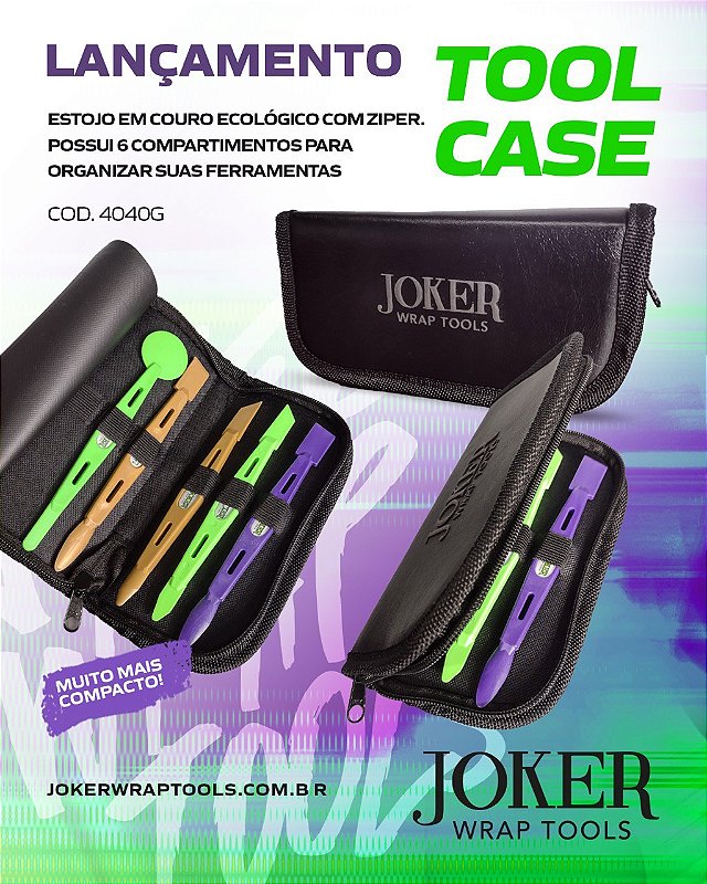 Tool Case - Estojo para Ferramentas 06 Compartimentos - jokerwraptools