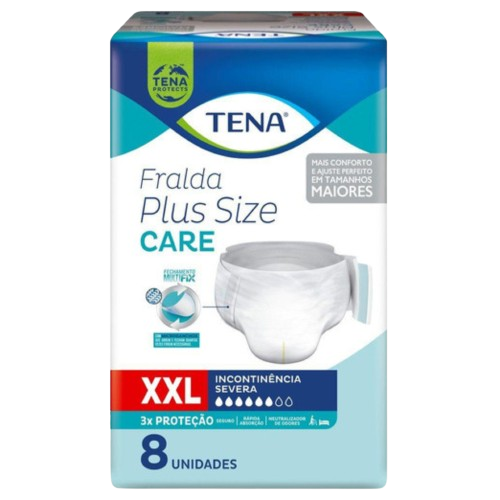 Fralda Intima Geriátrica Tena Plus Size Care Xxl Com 8 Unid - www ...