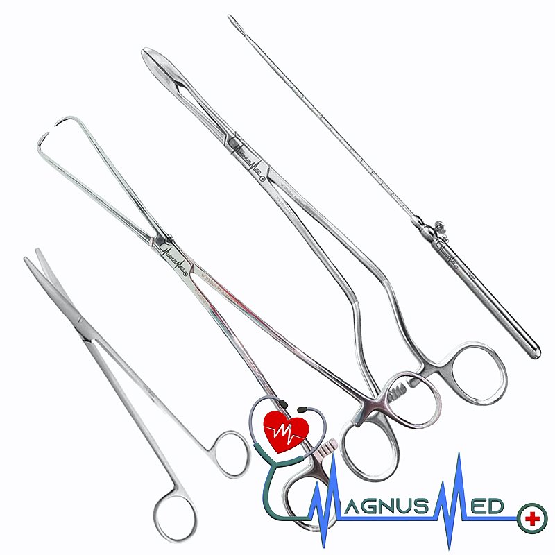 Kit Para Colocação De Diu em Aço Inox 4 Peças ( Histerômetro Collin ...