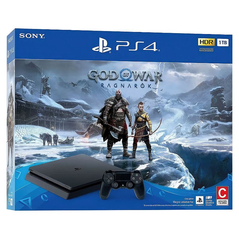 Console Sony Playstation 4 1TB - God Of War Ragnarok - ARCADERAMA GAMES