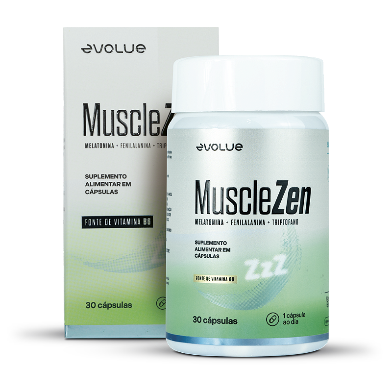 MUSCLE ZEN EVOLUE - 30 CÁPSULAS - Evolue suplementos alimentares