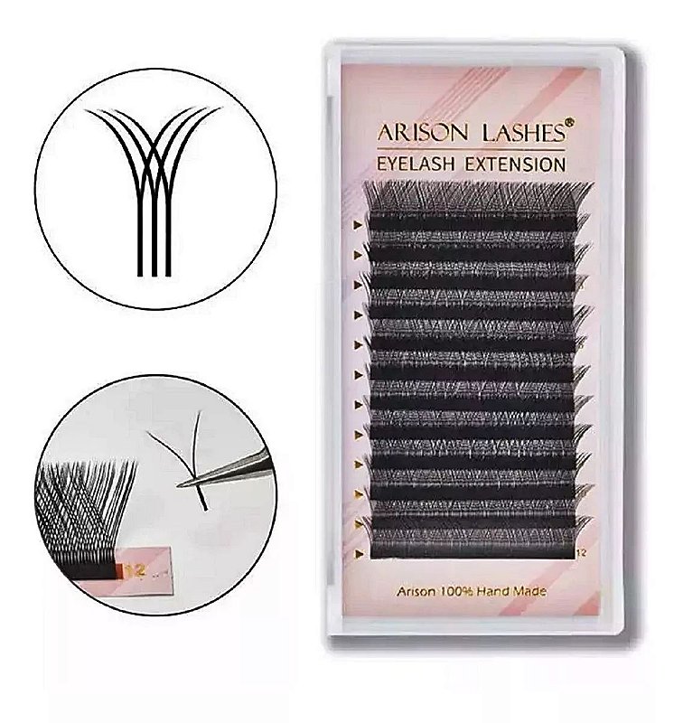 Cílios Arison Lashes Y 0.07D Tamanhos - Della Luna Cosmeticos