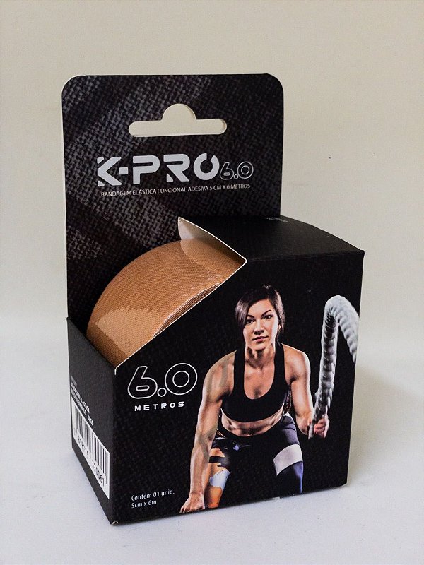 Bandagem Elástica Adesiva 6m X 5cm - BEGE - K-PRO - Produtos de Saúde e Bem Estar | Cuidado e ...