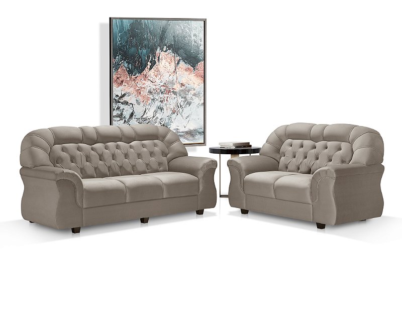 Conjunto Paris 2x3 Lugares Leppos - Analu Móveis