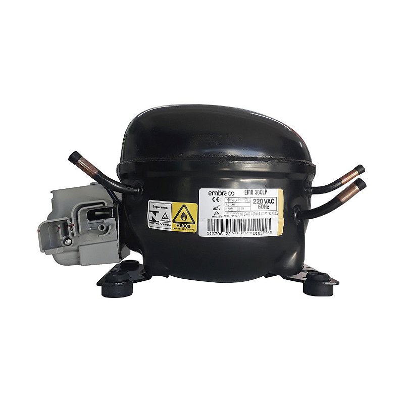 Compressor Embraco 1/10hp - Emu30clp - R-600a / 220v - Cibrel