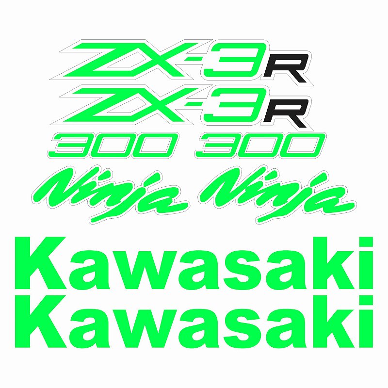 Adesivo Compatível ZX-3R 2013 à 2018 Resinado - Cromo Decor - Pastilhas ...