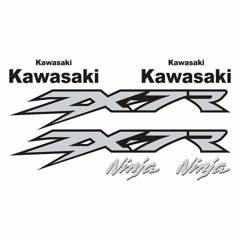 Adesivo Kawasaki ZX-7R Laminado - Cromo Decor - Pastilhas Adesivas ...