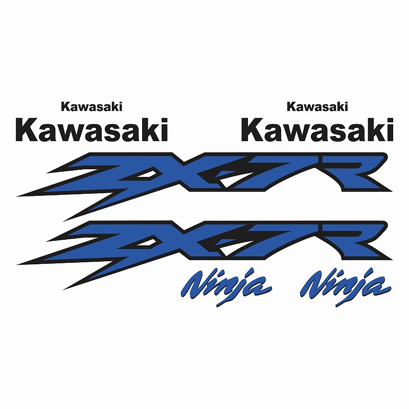 Adesivo Kawasaki ZX-7R Laminado - Cromo Decor - Pastilhas Adesivas ...