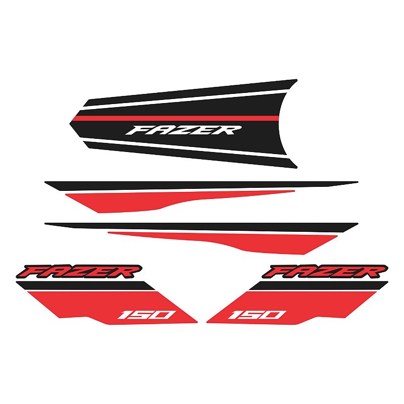 Adesivo Yamaha Faixas Fazer 150 - Cromo Decor - Pastilhas Adesivas ...