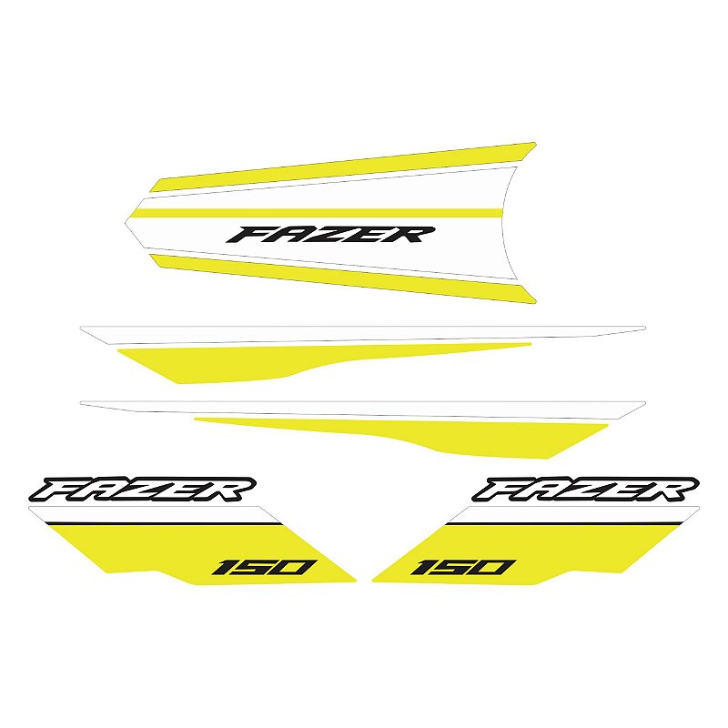 Adesivo Yamaha Faixas Fazer 150 - Cromo Decor - Pastilhas Adesivas ...