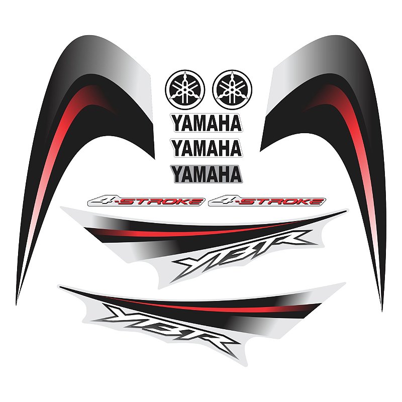 Adesivo Yamaha Ybr 125 - Cromo Decor - Pastilhas Adesivas Resinadas