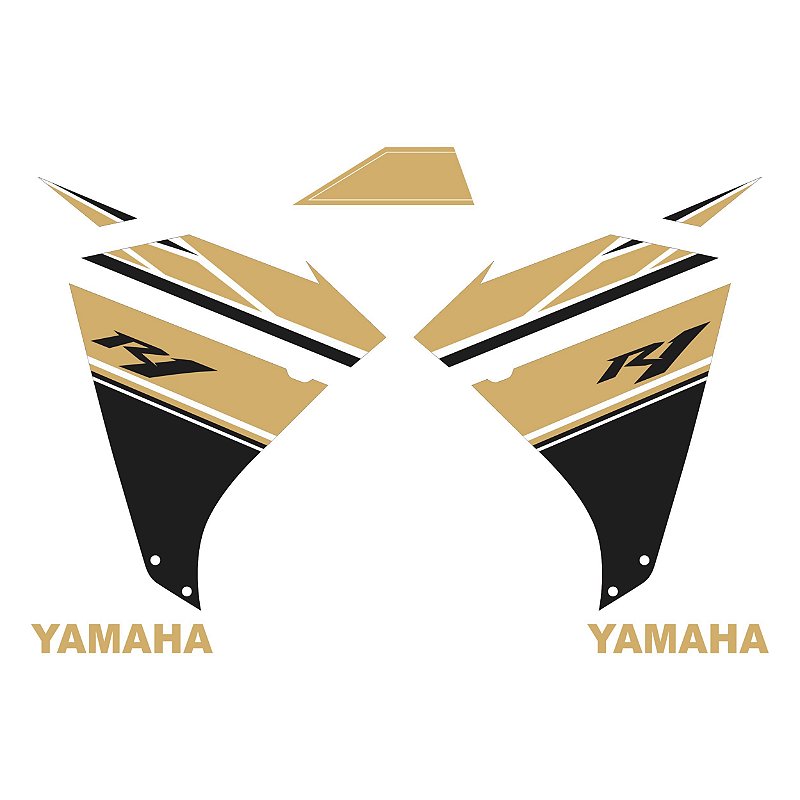 Adesivo Yamaha Yzf R1 - Cromo Decor - Pastilhas Adesivas Resinadas