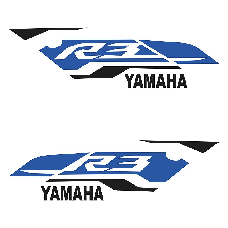 Adesivo Yamaha YZF R3 - Cromo Decor - Pastilhas Adesivas Resinadas