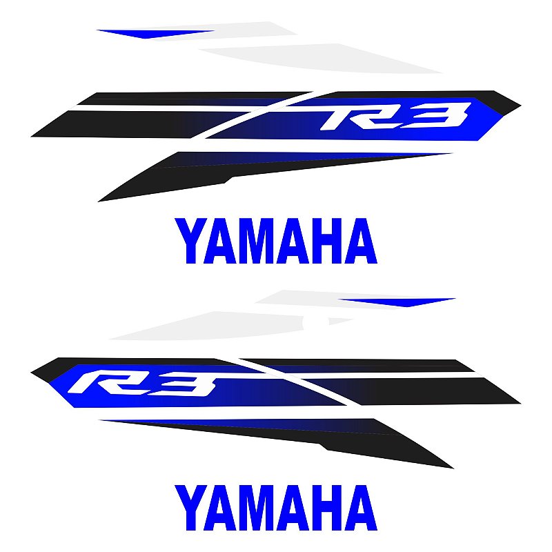 Adesivo Yamaha Yzf R3 - Cromo Decor - Pastilhas Adesivas Resinadas